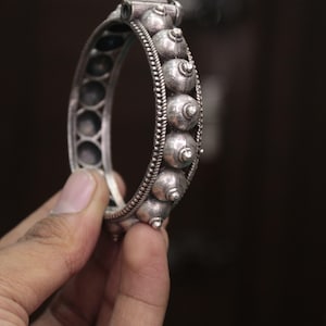Adjustable Screw Silver Bangle Combo Set, Bangles Kada Set, Indian ...