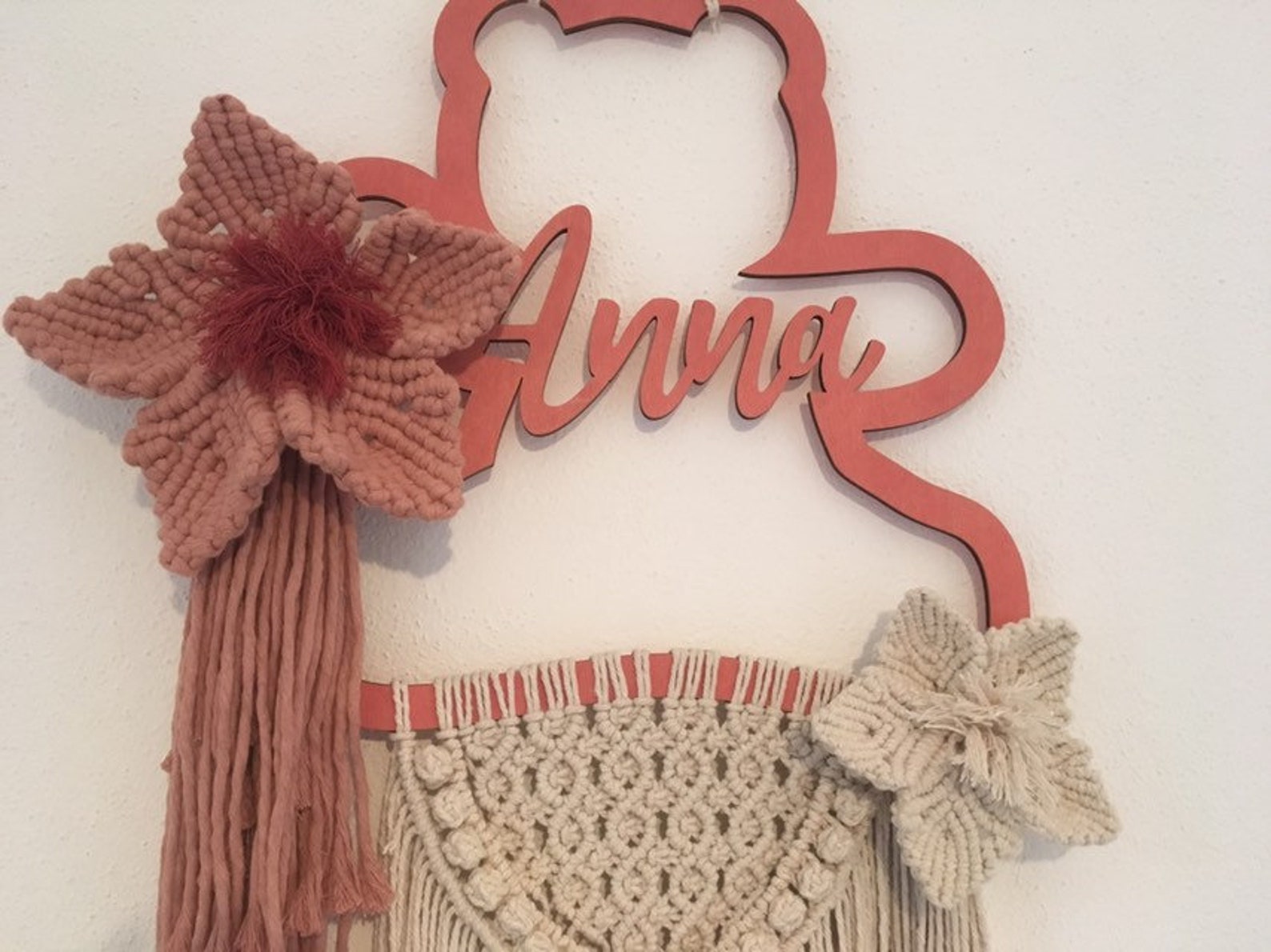 MACRAME WALL HANGING custom Macrame Birthday Wall Hanging / | Etsy