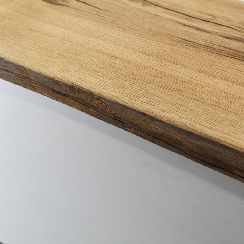 Solid Oak Top for IKEA BESTA | Custom Reclaimed Wood | 25mm or 45mm | Straight or Live Edge - Etsy