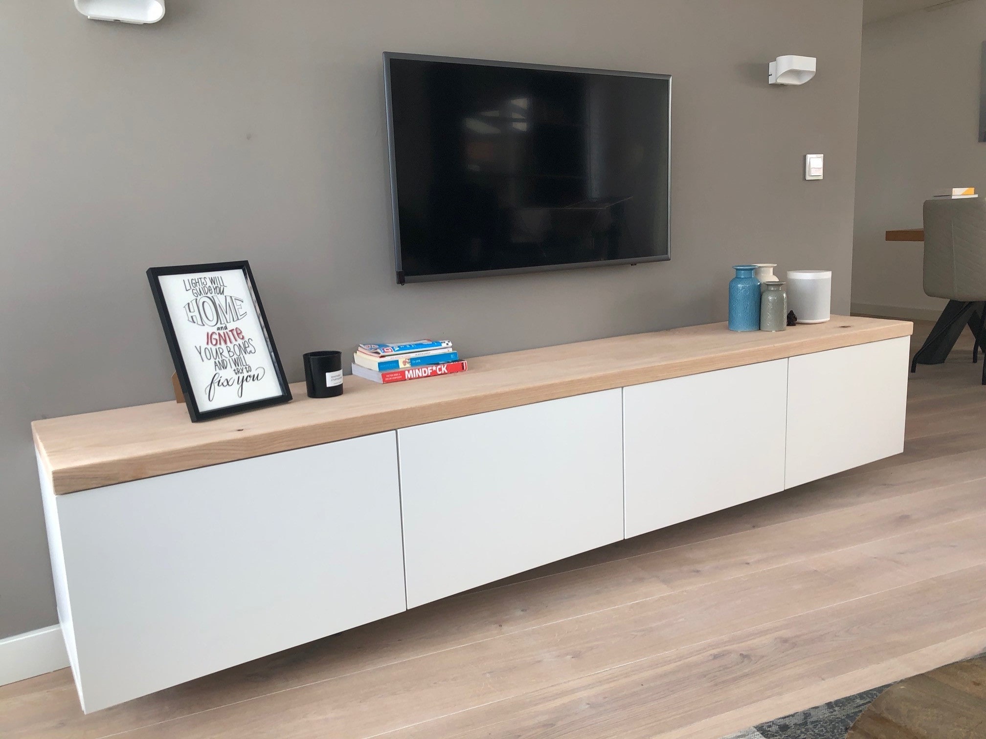 IKEA Besta Top Solid Oak IKEA Hack 42mm Thick Oak - Etsy UK