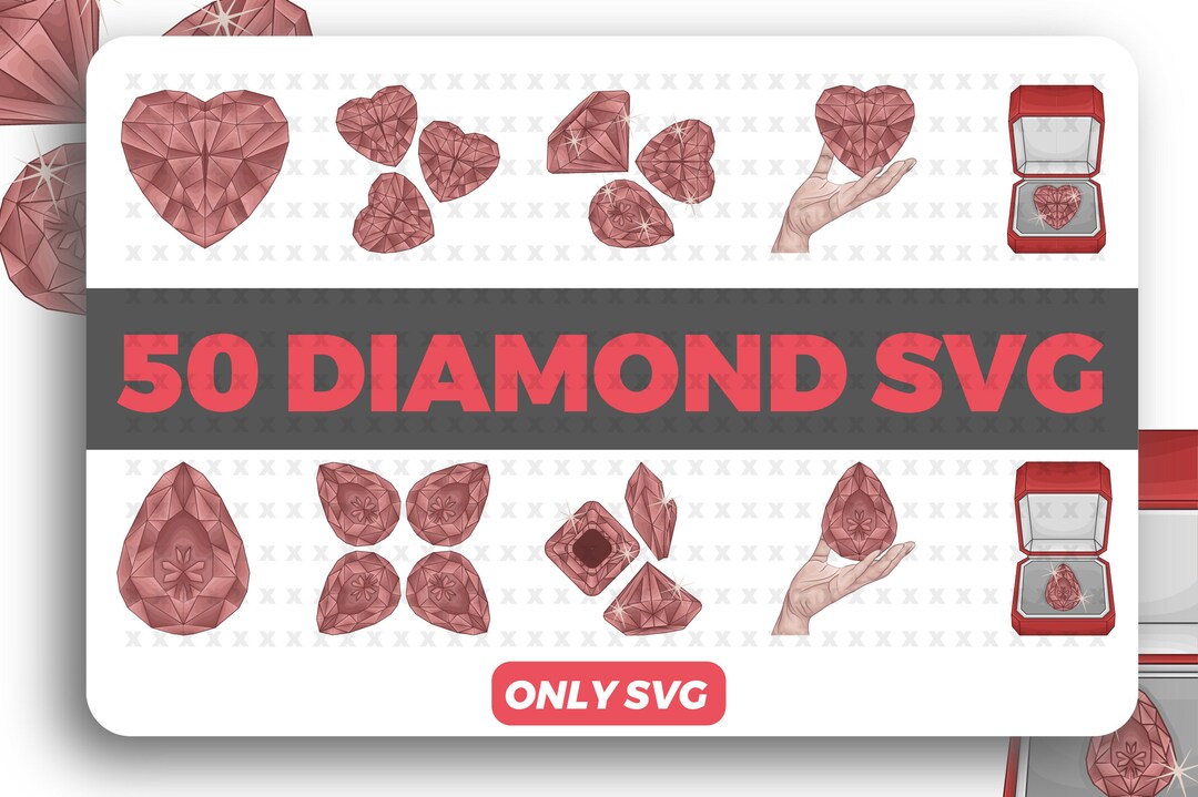 Radiant Refinement: Shine Bright With Our Digital Diamond SVG - Etsy