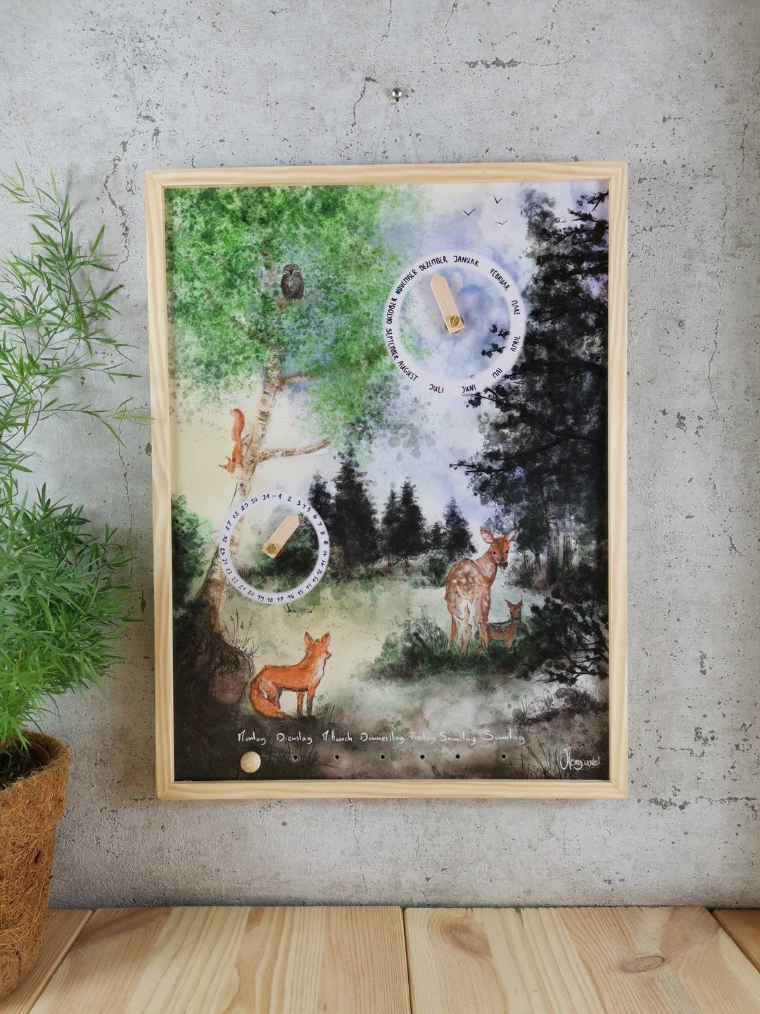 Calendar for Learning the Passage of Time, Perpetual Calendar, Infinite ...