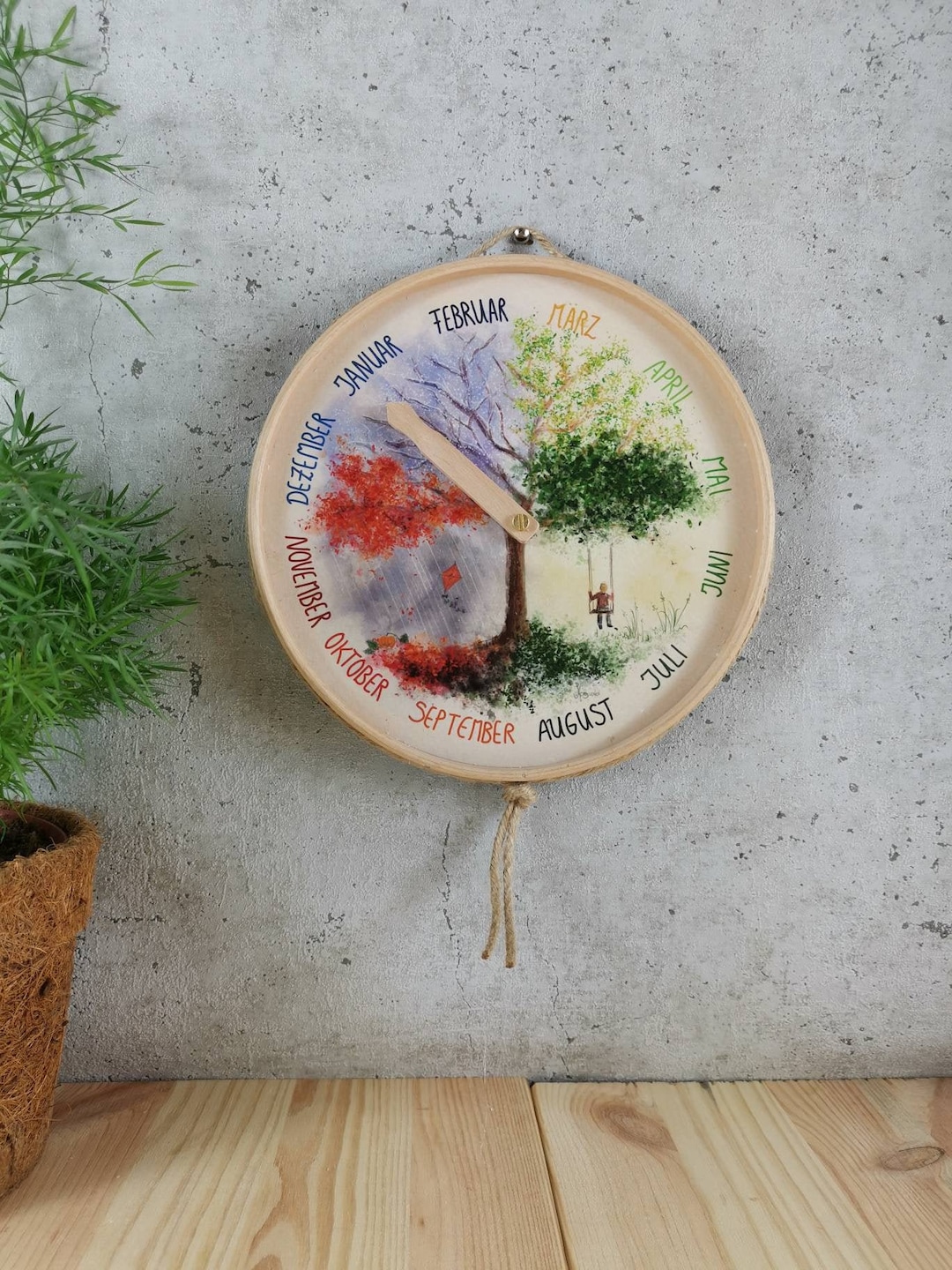 Seasonal Clock According to Waldorf and Montessori, Calendar, Seasonal ...