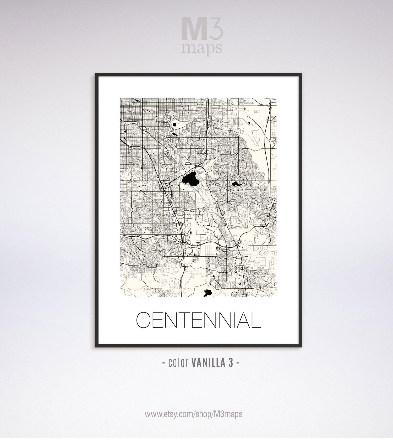 Centennial Colorado Map