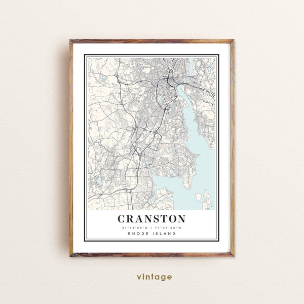 Cranston Rhode Island Poster - Etsy