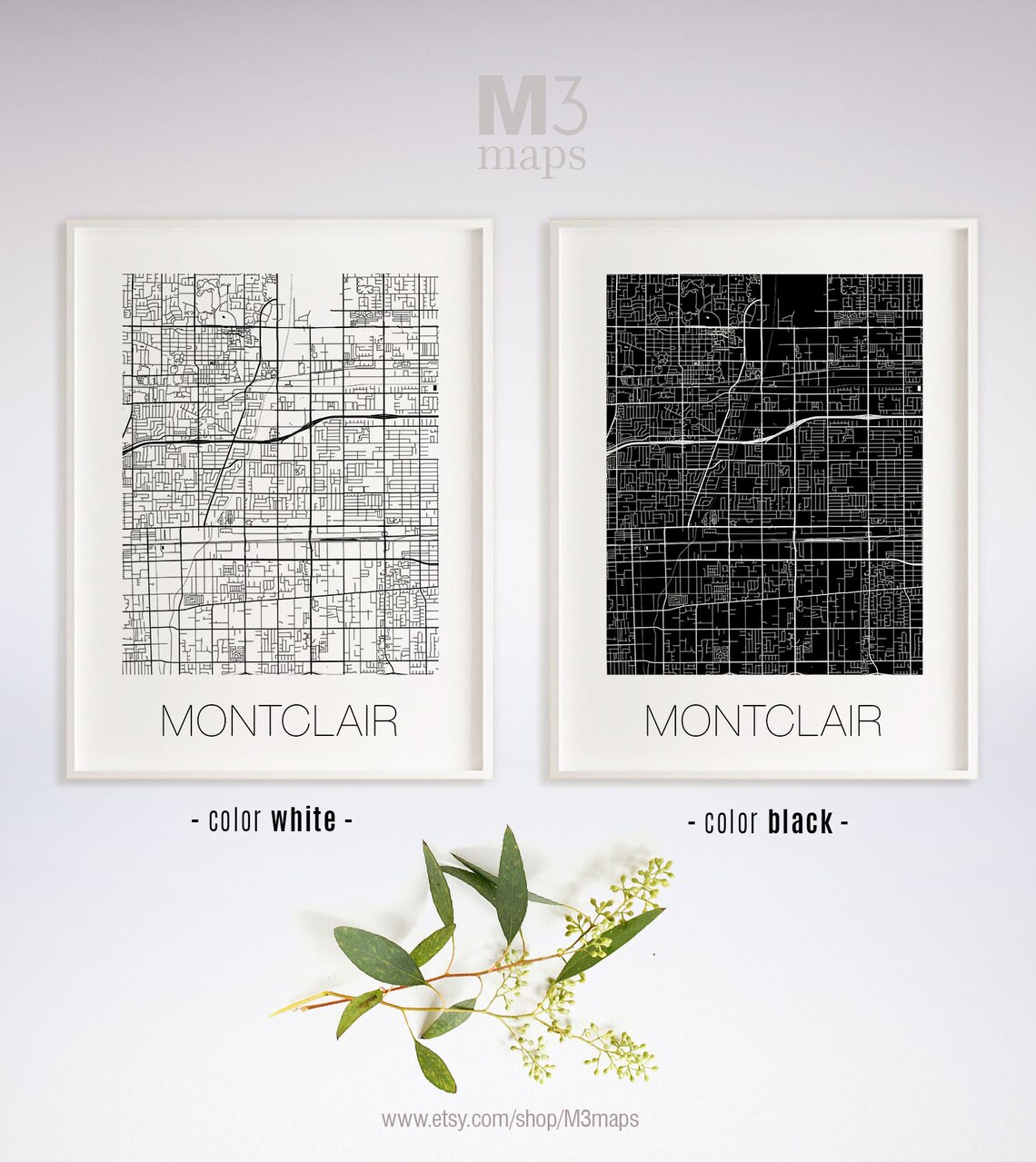 Montclair California Montclair CA Map Montclair Map - Etsy