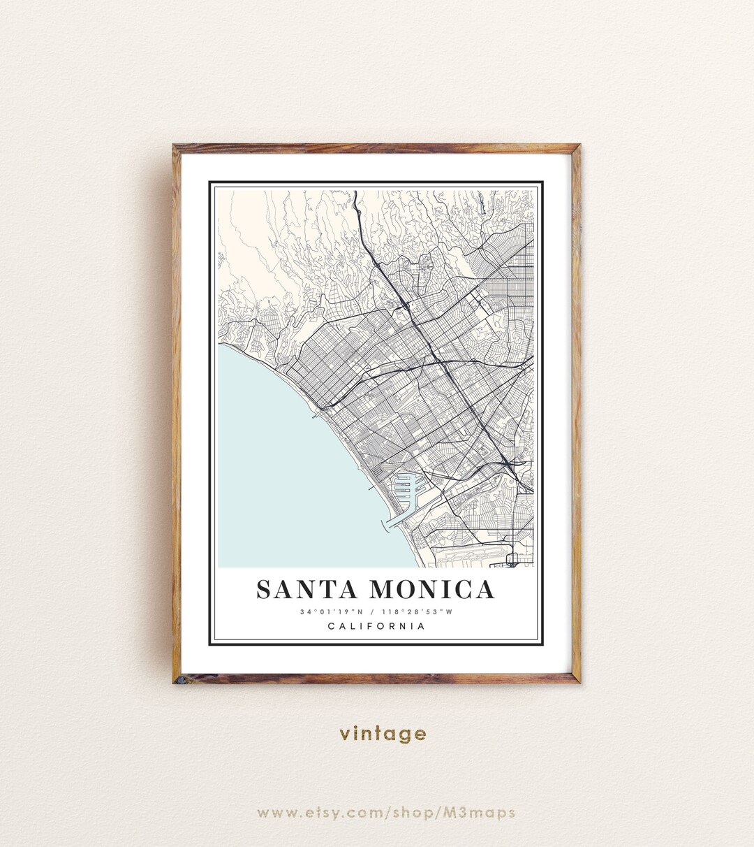 Santa Monica California Map, Santa Monica CA Map, Santa Monica City Map ...