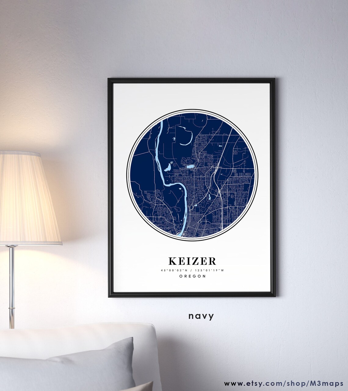 Keizer Map Oregon Keizer OR Map Keizer Print Keizer Poster - Etsy