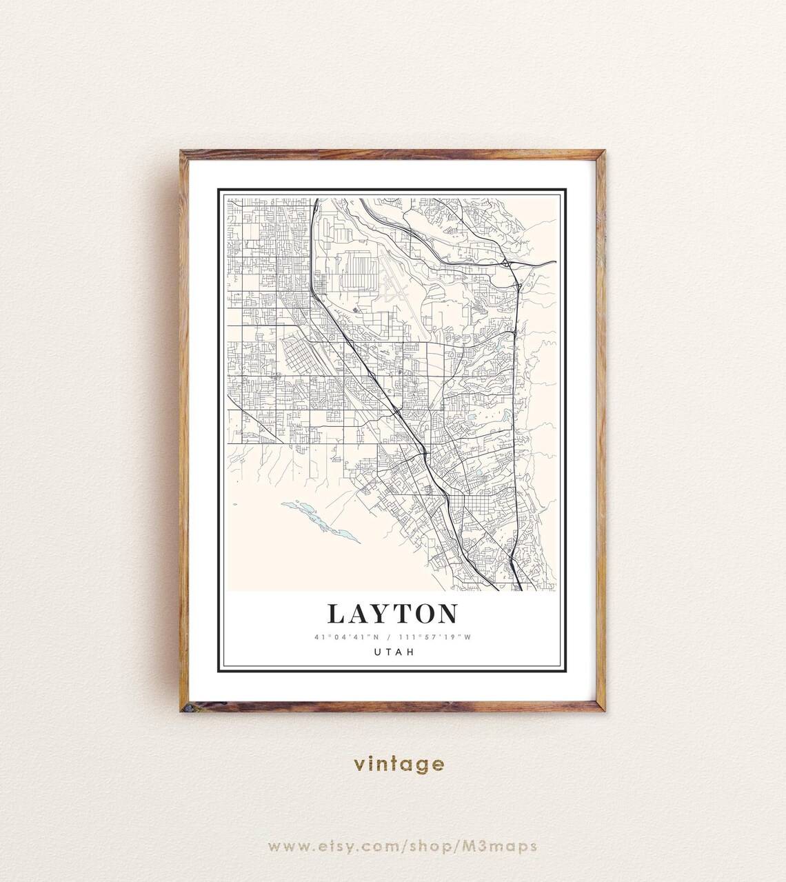 Layton Utah map Layton UT map Layton city map Layton print | Etsy