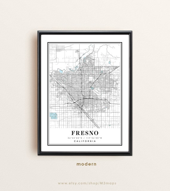 Fresno En El Mapa De California