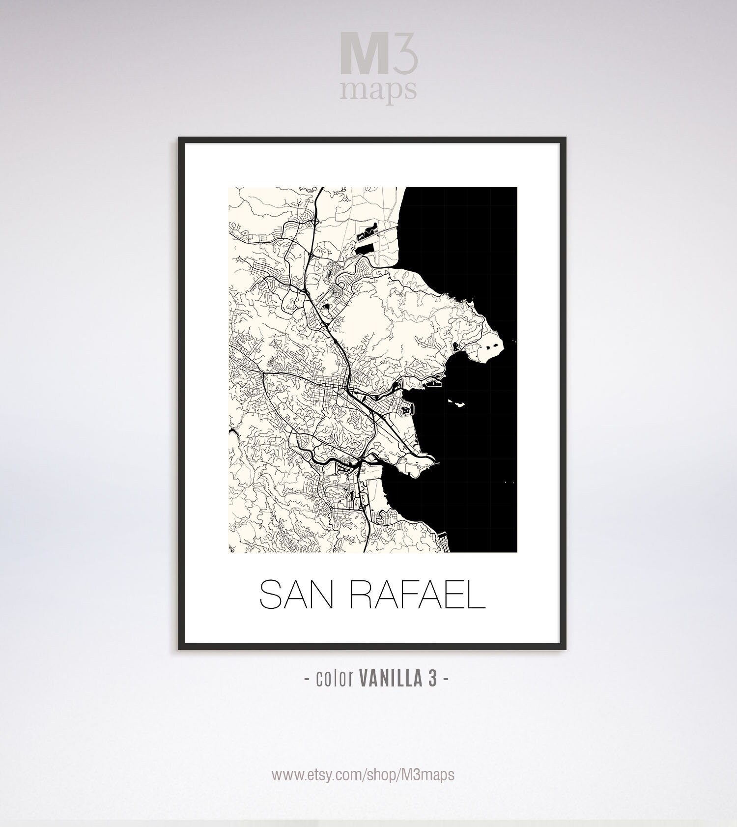 San Rafael California San Rafael CA Map San Rafael Map San | Etsy