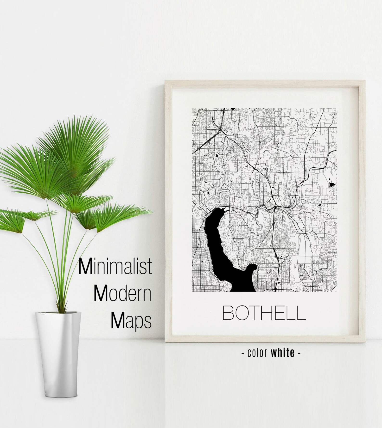Bothell Washington Bothell WA Map Bothell Map Bothell - Etsy