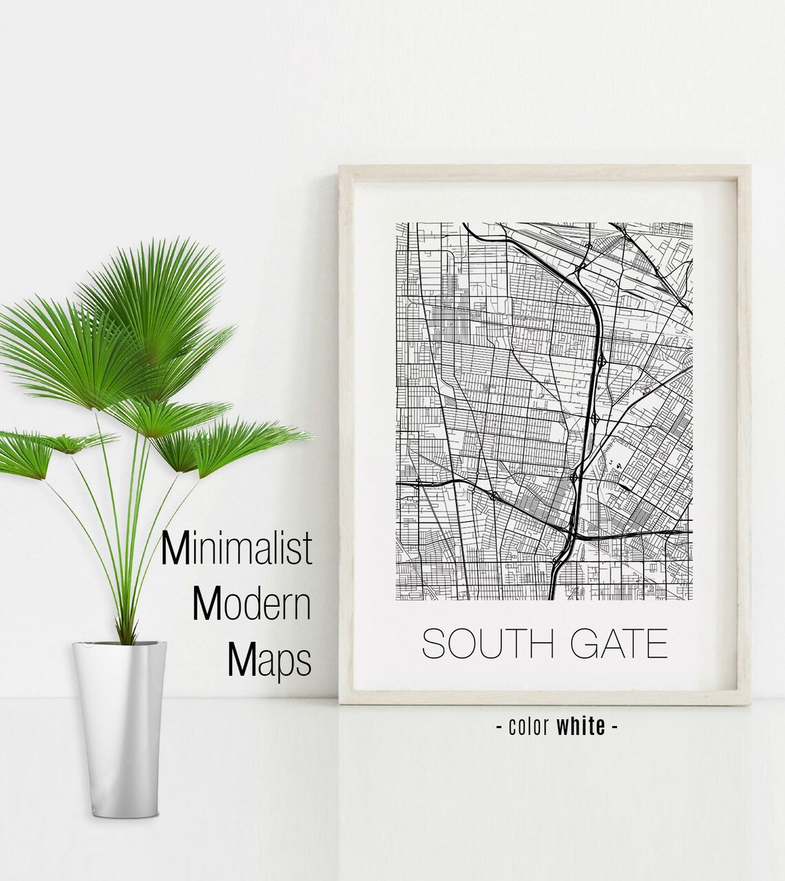 South Gate California South Gate CA Map South Gate Map - Etsy