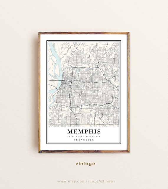 City Of Memphis Tennessee Map