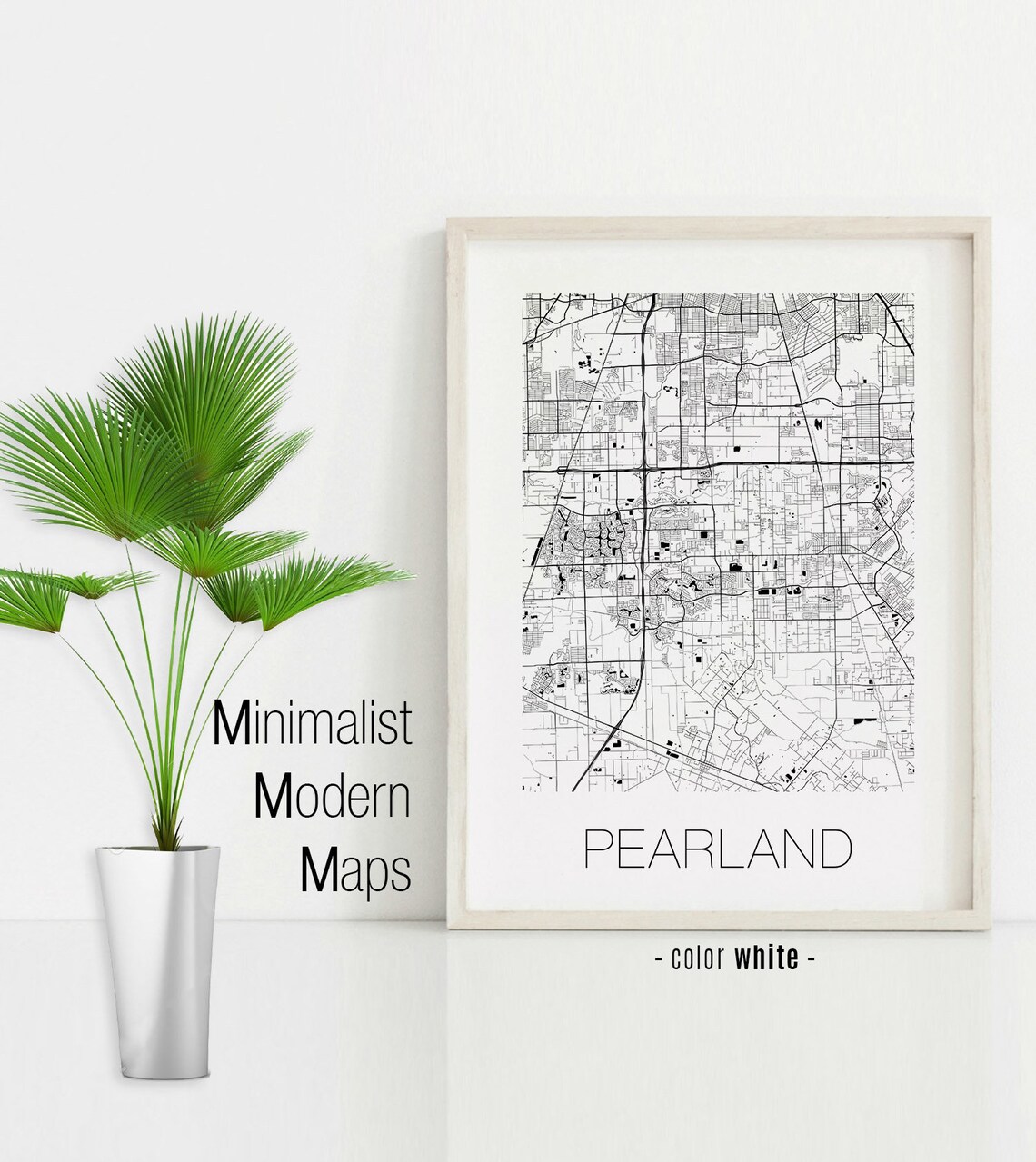Pearland Texas Pearland TX map Pearland map Pearland print | Etsy