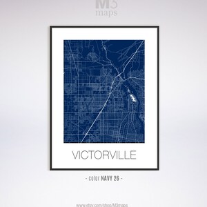 Victorville California Victorville CA Map Victorville Map - Etsy