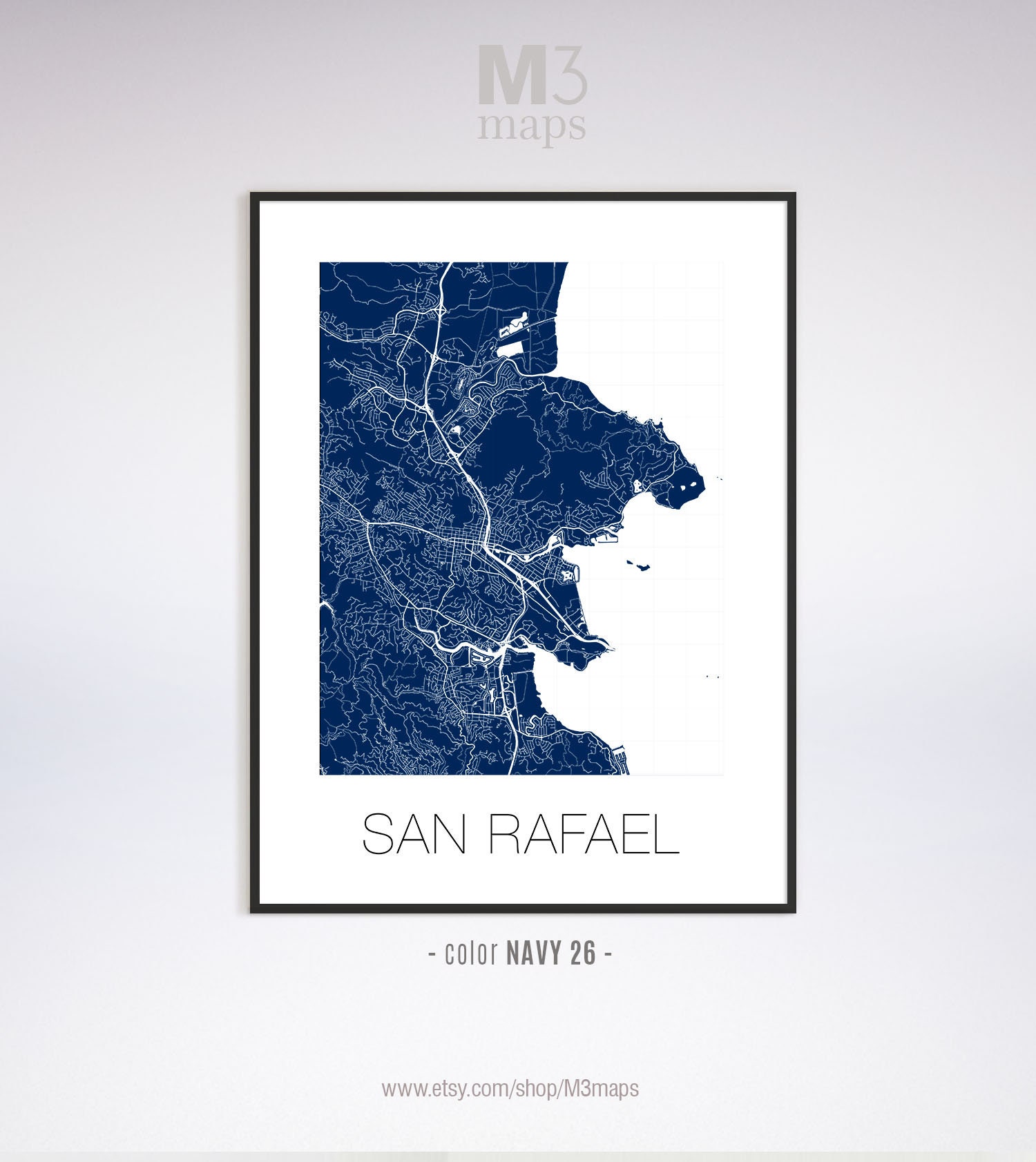 San Rafael California San Rafael CA Map San Rafael Map San | Etsy