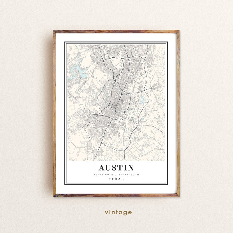 Austin Map - Etsy