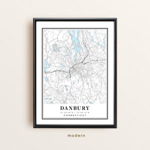 Danbury Connecticut Map, Danbury CT Map, Danbury City Map, Danbury ...