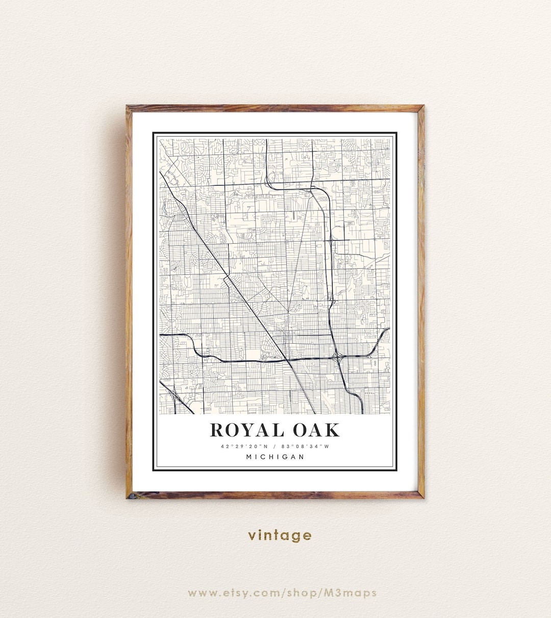 Royal Oak Michigan Map, Royal Oak MI Map, Royal Oak City Map, Royal Oak ...
