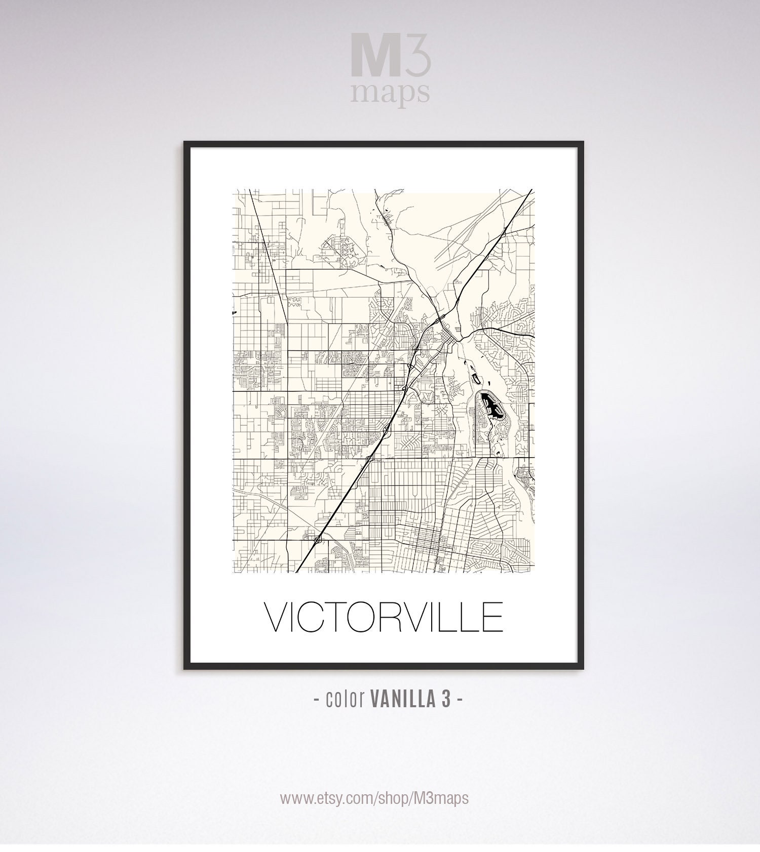 Victorville California Victorville CA Map Victorville Map - Etsy