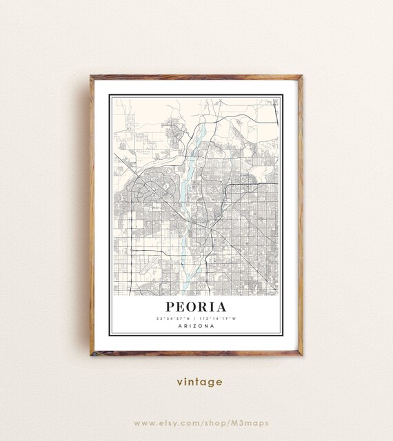 Mapa De Peoria, Arizona