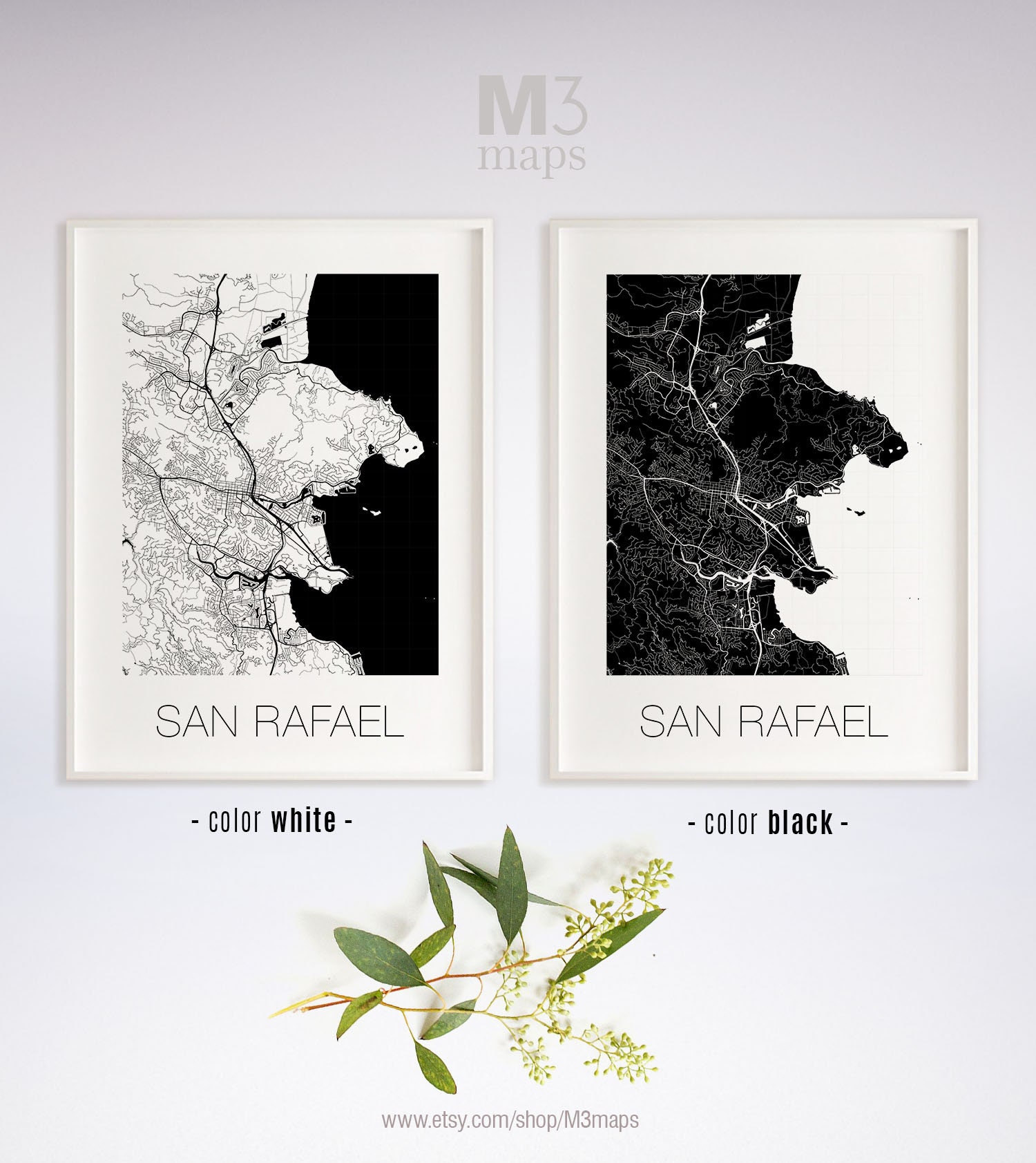 San Rafael California San Rafael CA Map San Rafael Map San | Etsy