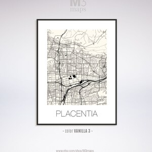Placentia California Placentia CA Map Placentia Map - Etsy