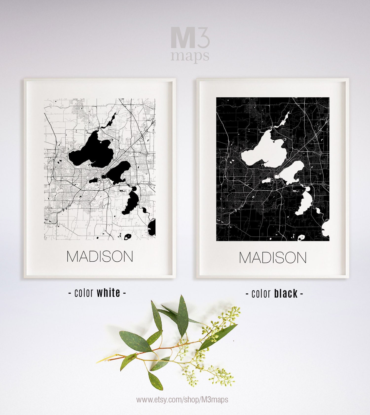 Madison Wisconsin Madison WI Map Madison Map Madison Print | Etsy