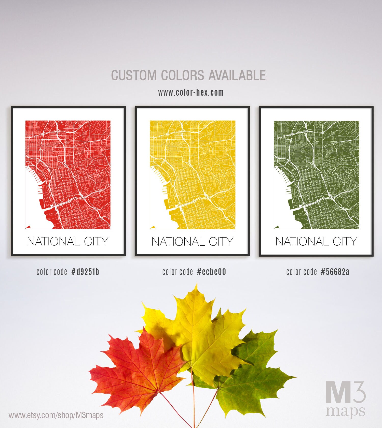 National City California National City CA Map National City - Etsy