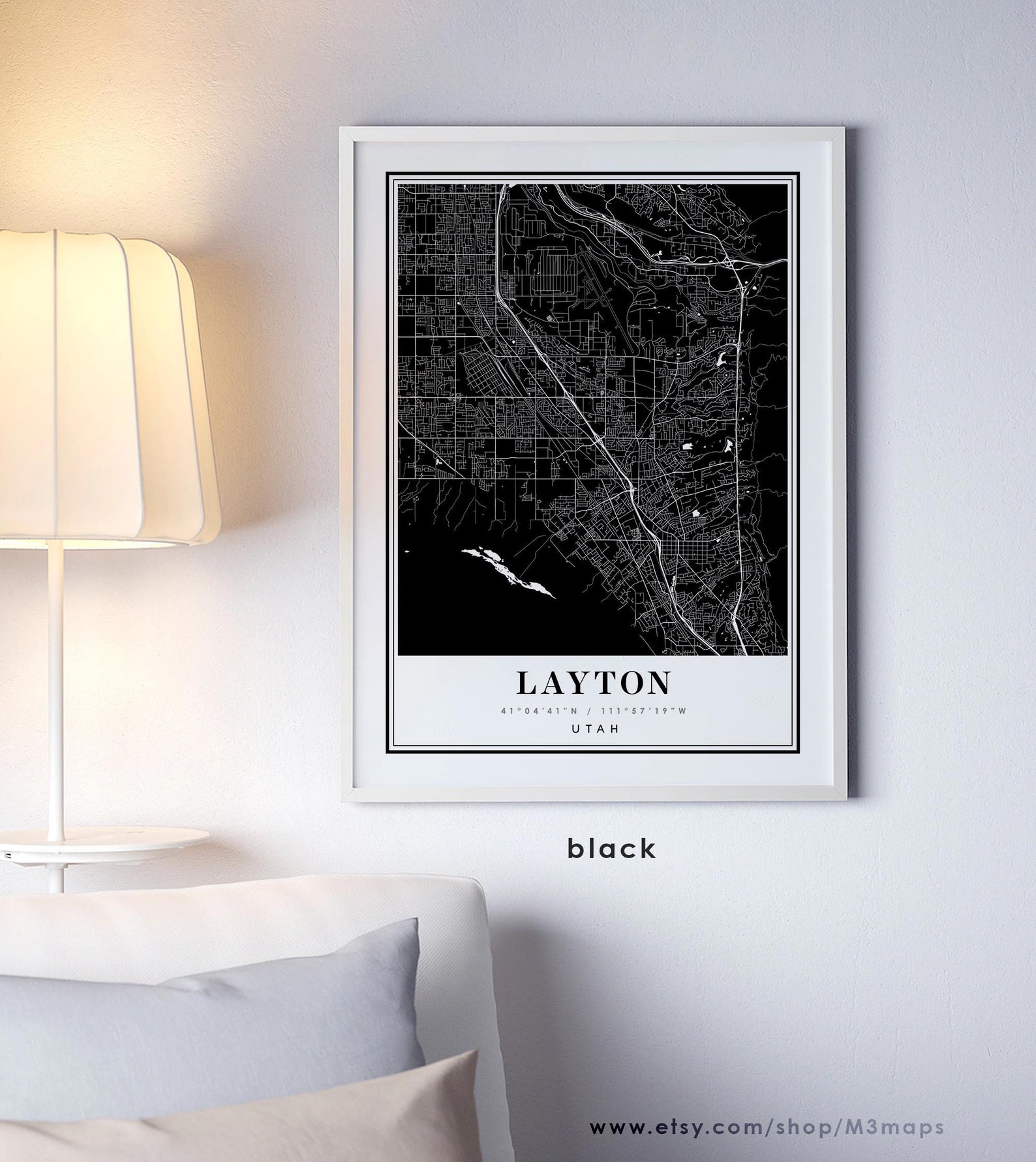Layton Utah map Layton UT map Layton city map Layton print | Etsy