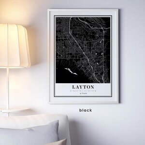 Layton Utah map Layton UT map Layton city map Layton print | Etsy