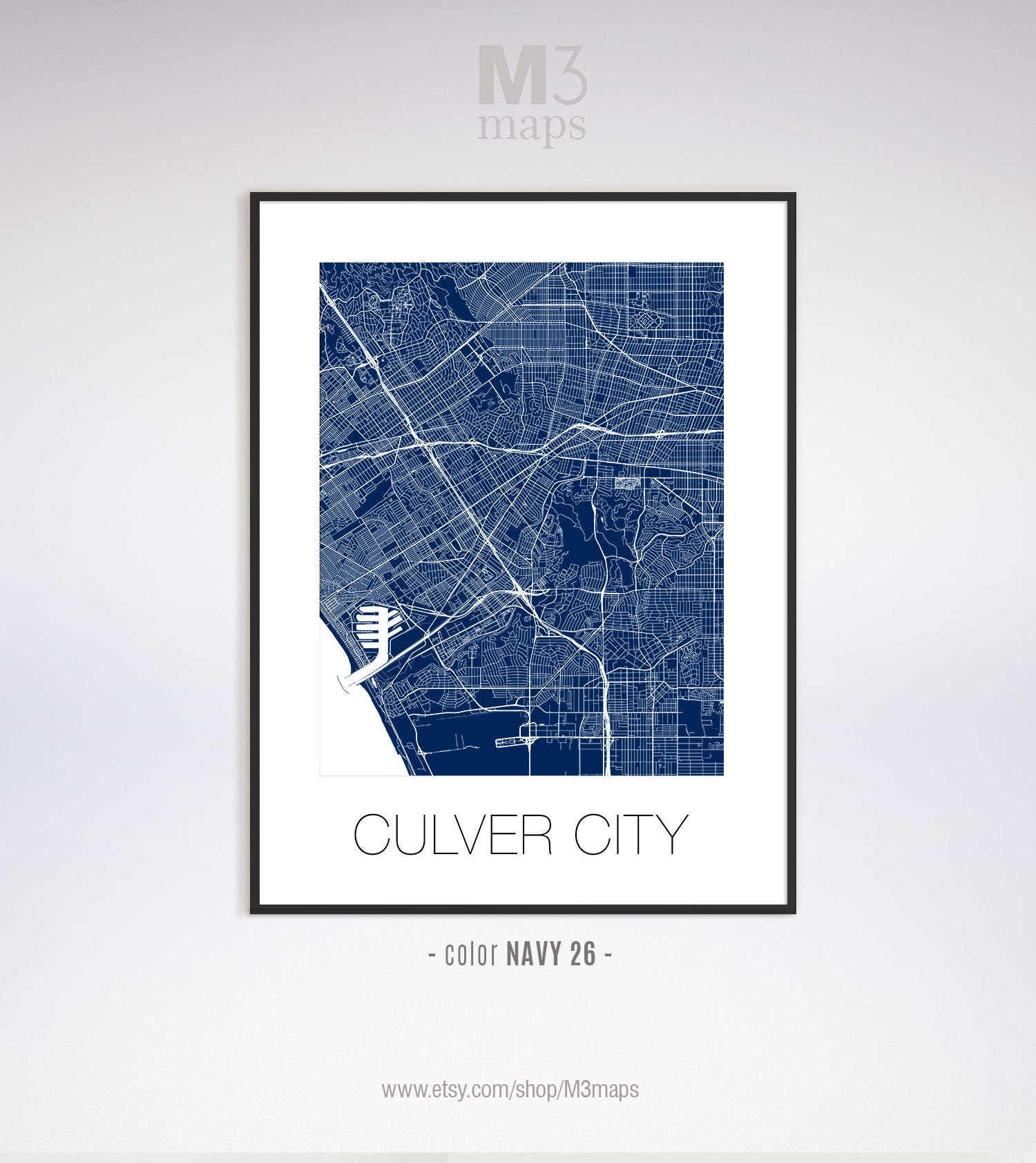Culver City California Culver City CA Map Culver City Map - Etsy UK