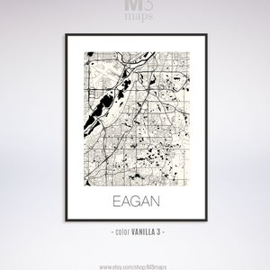 Eagan Minnesota Eagan MN Map Eagan Map Eagan Print Eagan - Etsy