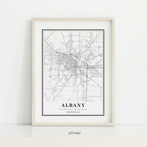 Albany Georgia Map, Albany GA Map, Albany City Map, Albany Print ...