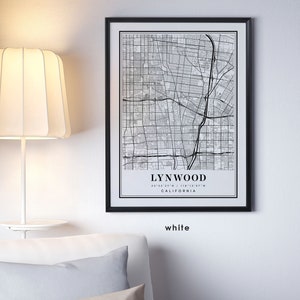 Lynwood California Map Lynwood CA Map Lynwood City Map - Etsy