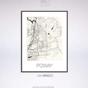 Poway California, Poway CA Map, Poway Map, Poway Print, Poway Poster ...