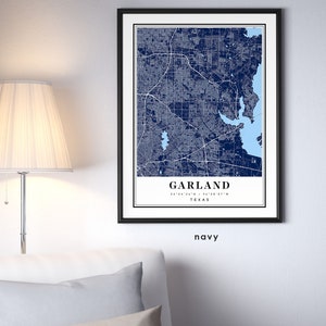 Garland Texas Map, Garland TX Map, Garland City Map, Garland Print ...