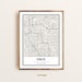 Troy Michigan Map, Troy MI Map, Troy City Map, Troy Print, Troy Poster ...
