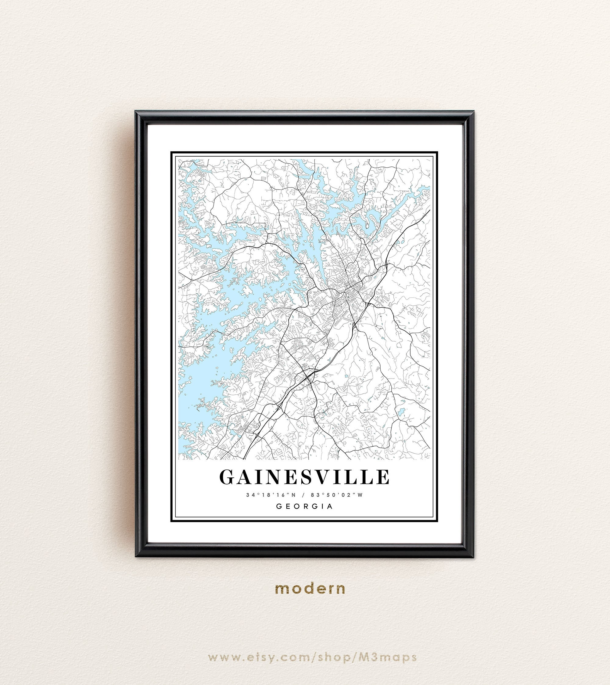 Map Of Gainesville Ga Area