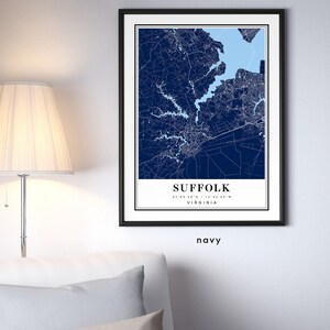 Suffolk Virginia Map, Suffolk VA Map, Suffolk City Map, Suffolk Print ...