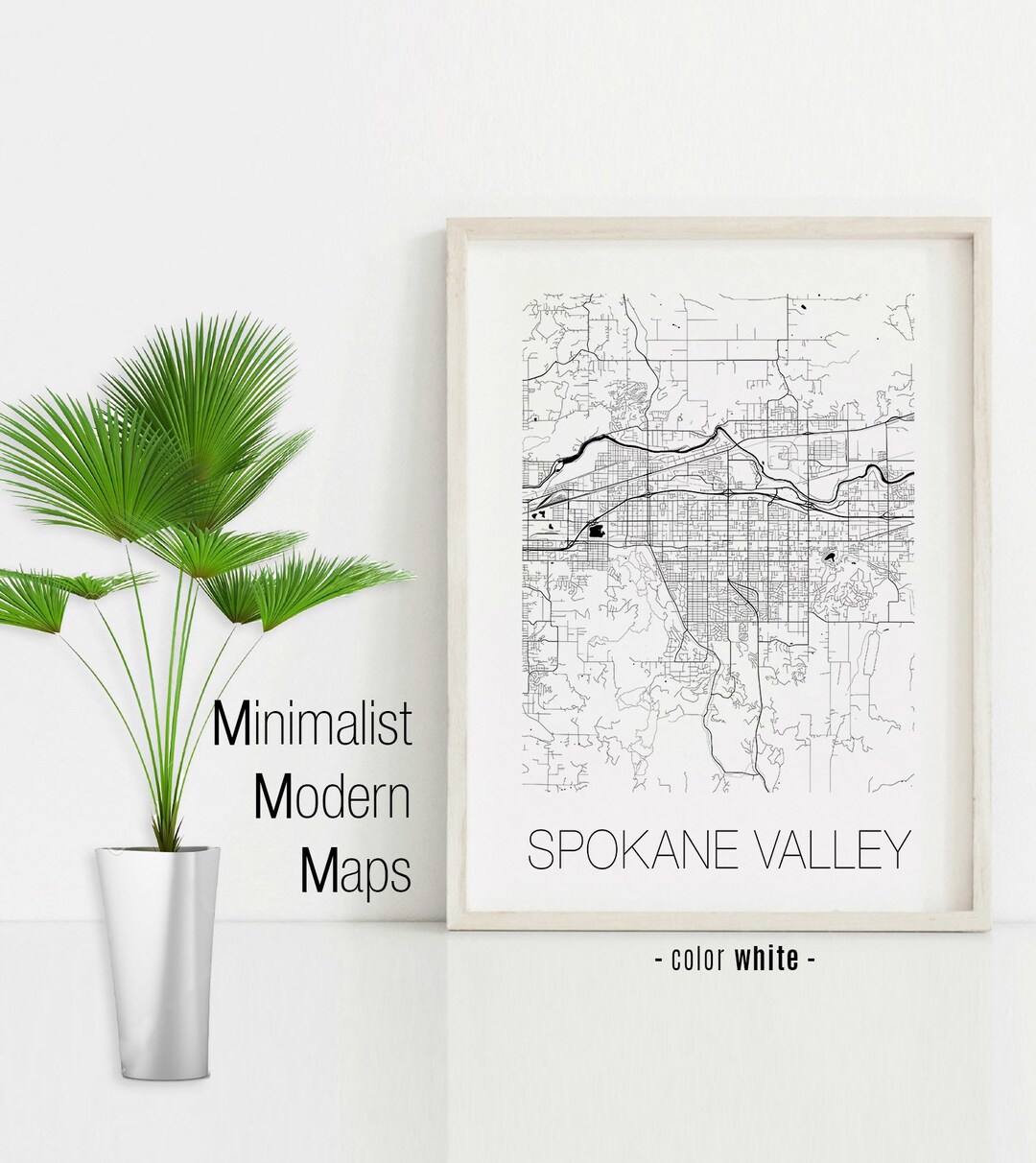 Spokane Valley Washington Spokane Valley WA Map Spokane - Etsy