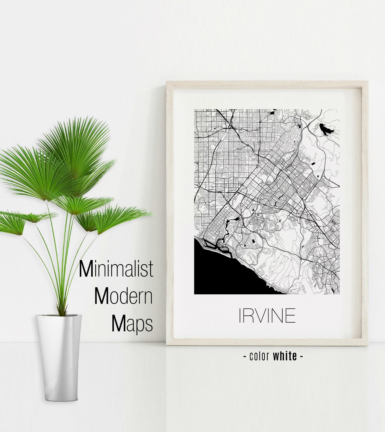 Irvine California Irvine CA map Irvine map Irvine print | Etsy