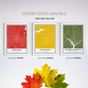 Waukesha WI Map Print - Waukesha Wisconsin City Poster - Personalized ...