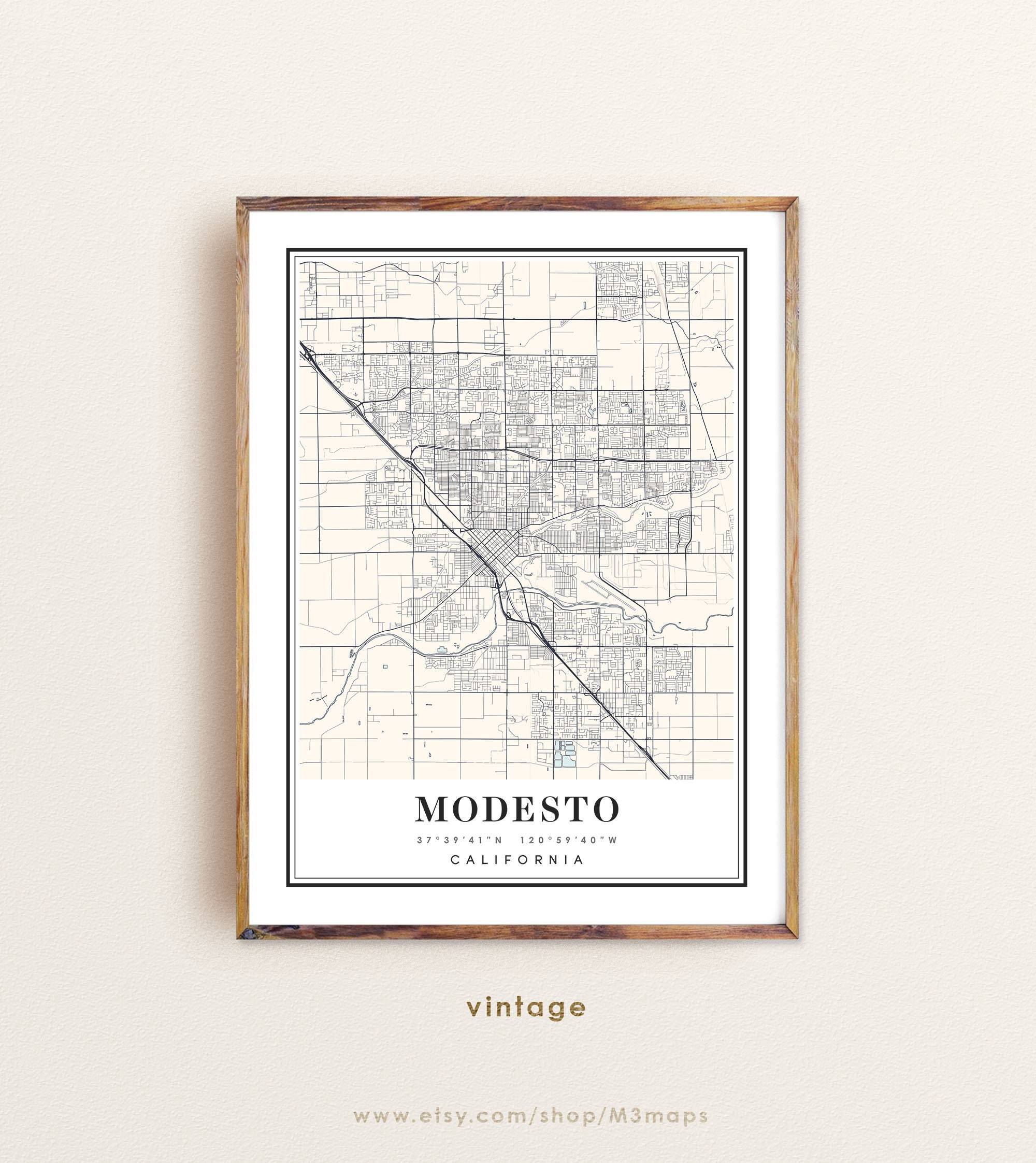 Modesto City Map