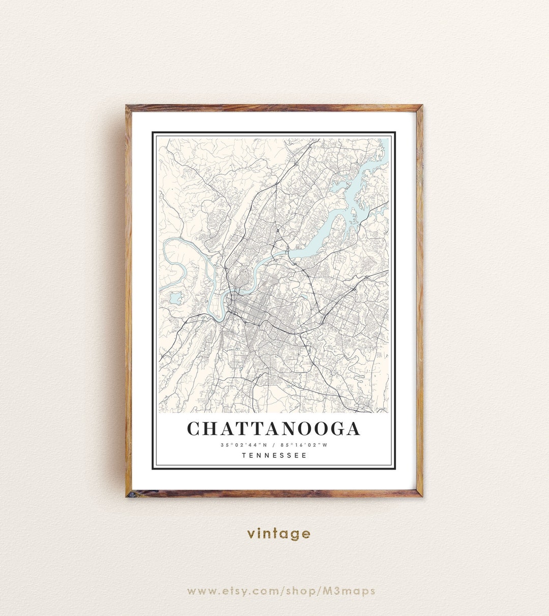 Mapa de Chattanooga, Tennessee, mapa de Chattanooga, TN, mapa de la ...