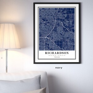 Richardson Texas Map Richardson TX Map Richardson City Map - Etsy