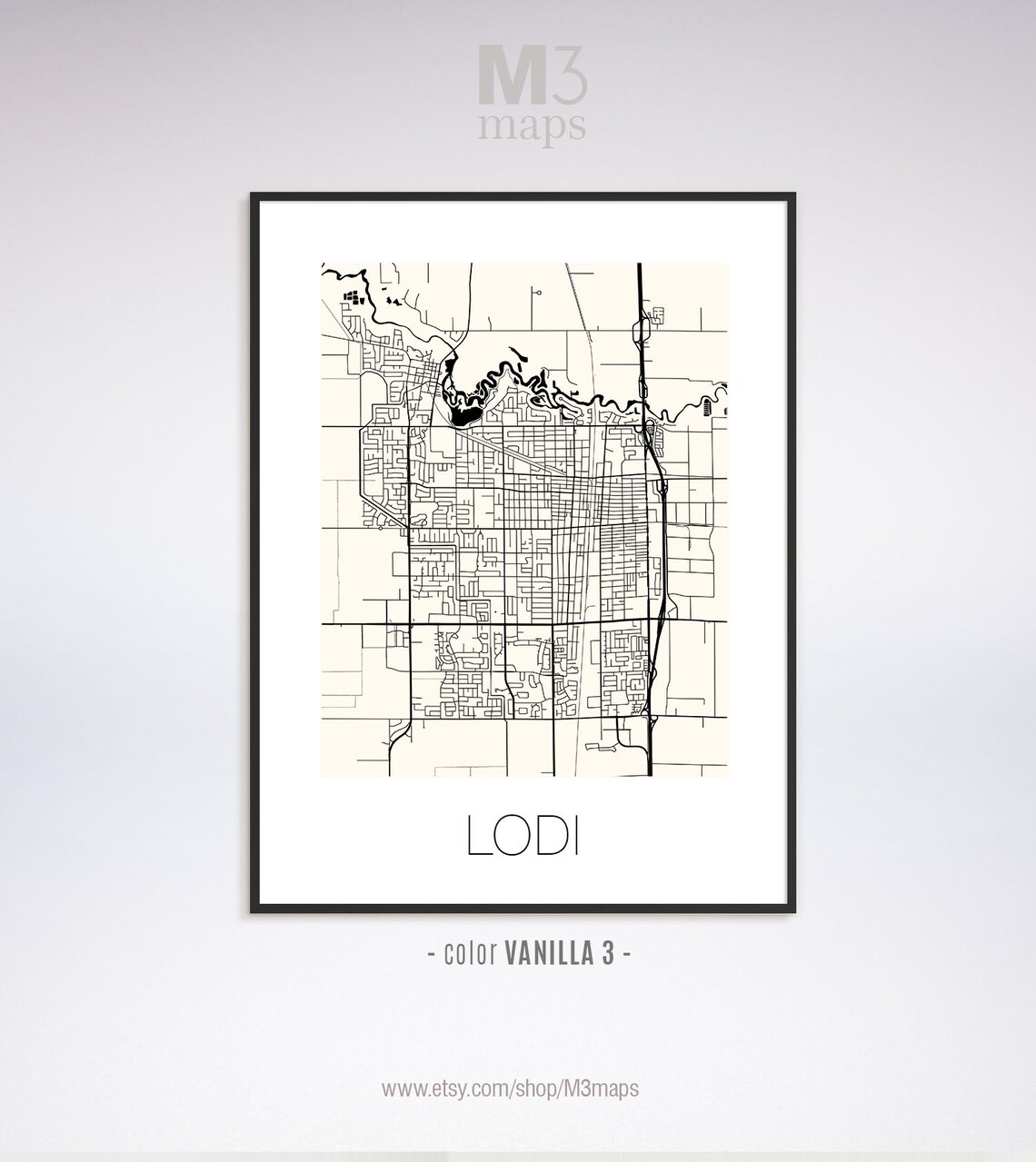 Lodi California Lodi CA Map Lodi Map Lodi Print Lodi - Etsy