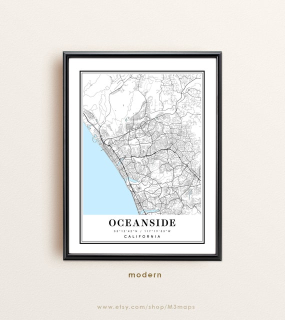 Mapa De Oceanside, California