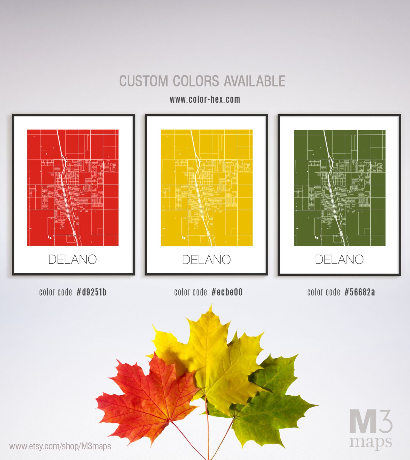 Delano California Delano CA Map Delano Map Delano Print - Etsy